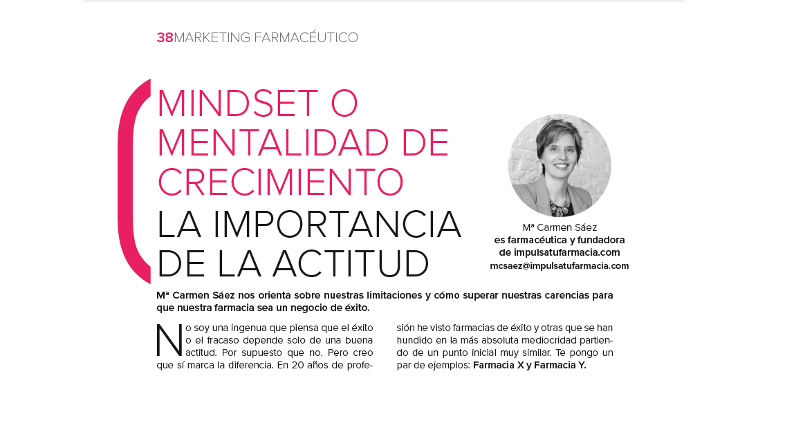 Mindset o mentalidad de crecimiento, la importancia de la actitud